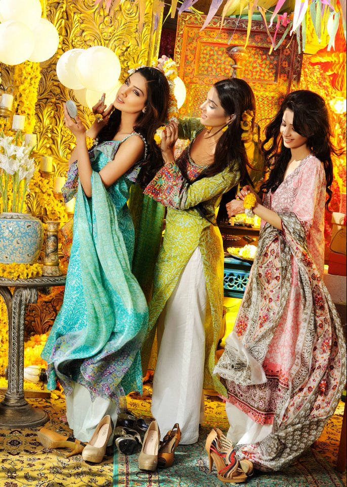 Khawar Riaz Mehndi Dress Collection 2012 – Paki Mag