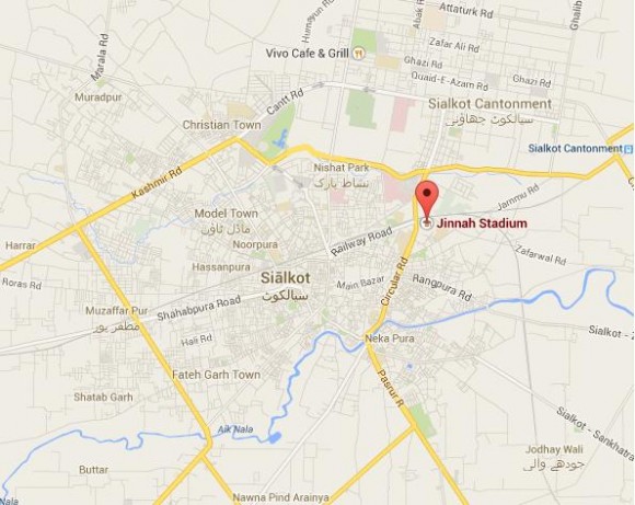 Jinnah Stadium Sialkot Location Map – Paki Mag
